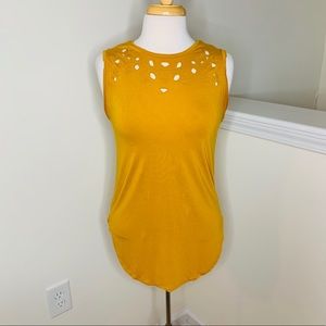 Old Navy Tops | Yellow Ruffled Tank | Poshmark